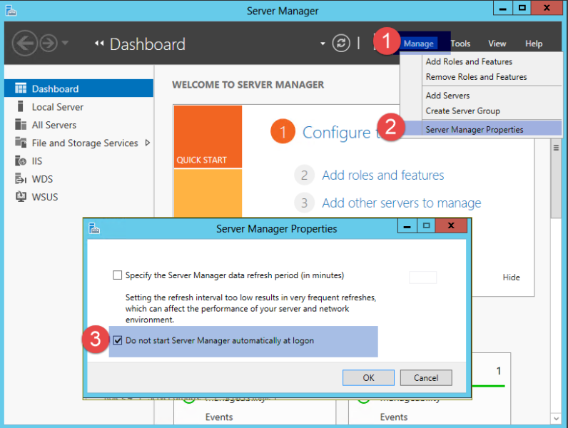 Disable Server Manager from Launching Disable Server Manager from Launching